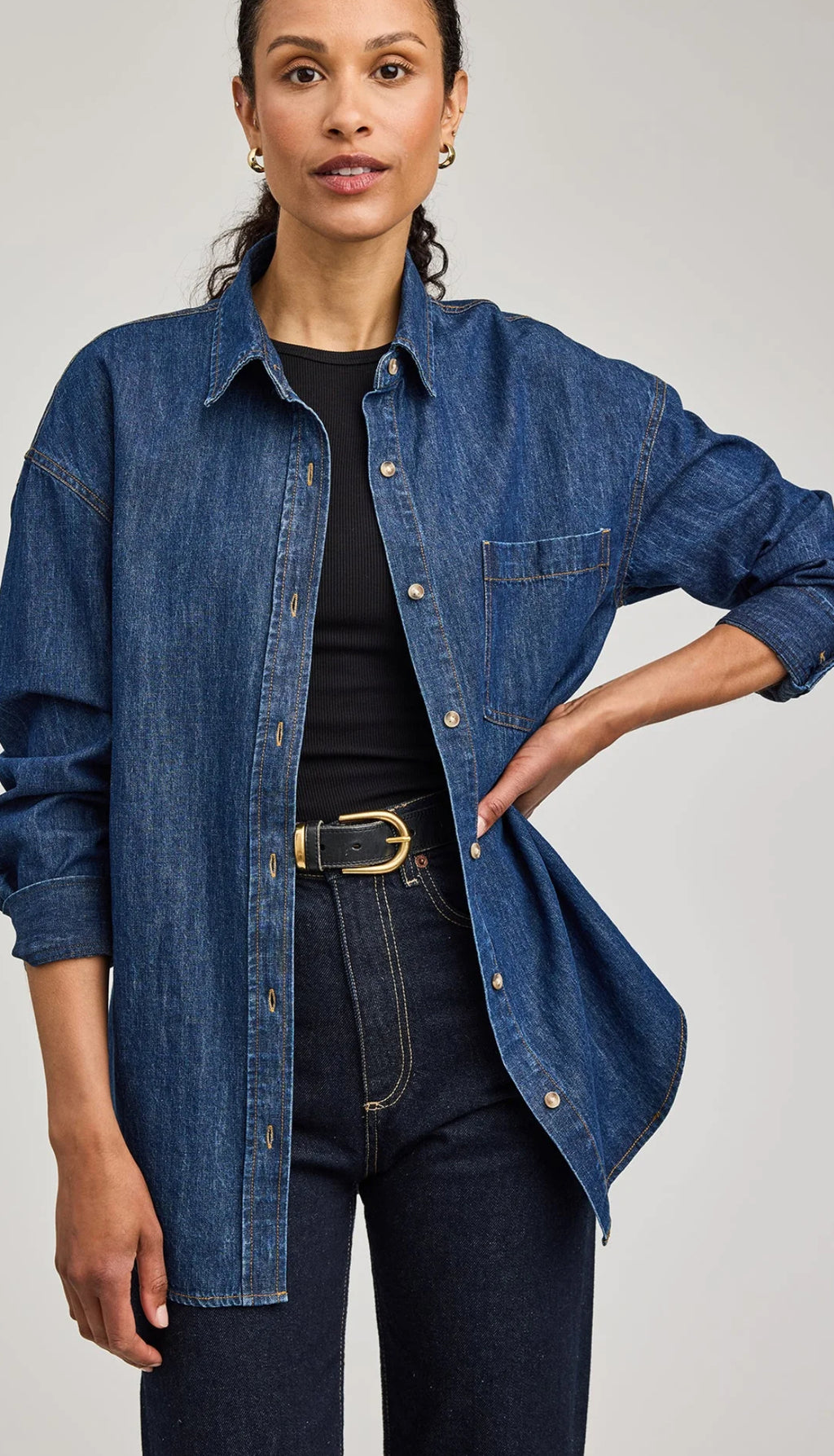 Whitney Denim Button Up by Gentle Fawn